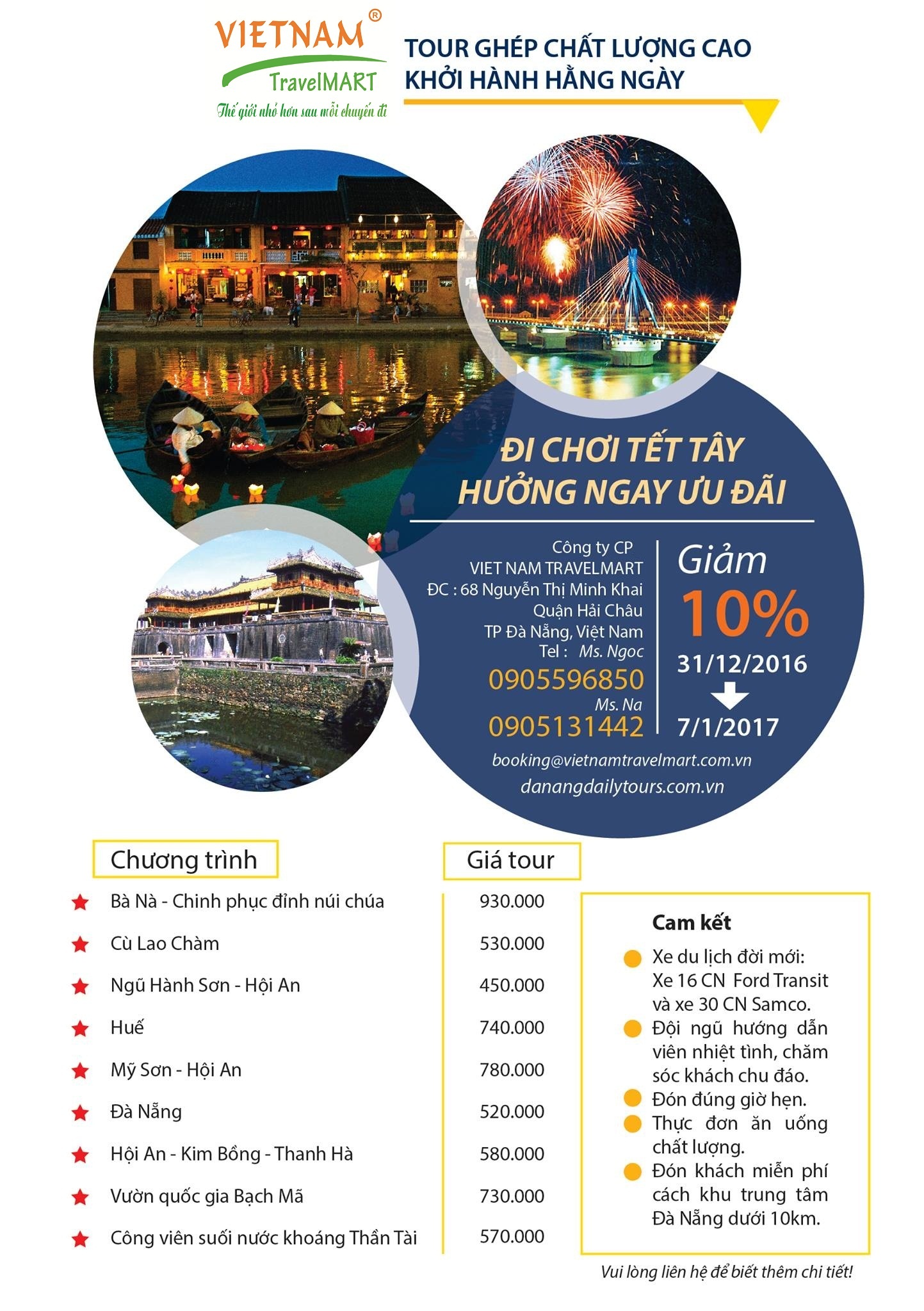 Da Nang City Tour Tưng bừng khuyến mãi khai trương Đà Nẵng Daily Tours ...